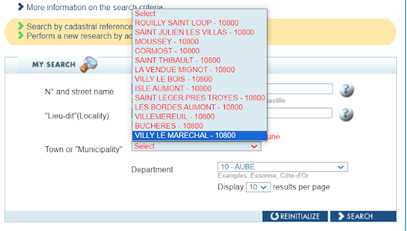 More information on cadastral number – Gites knowledge base